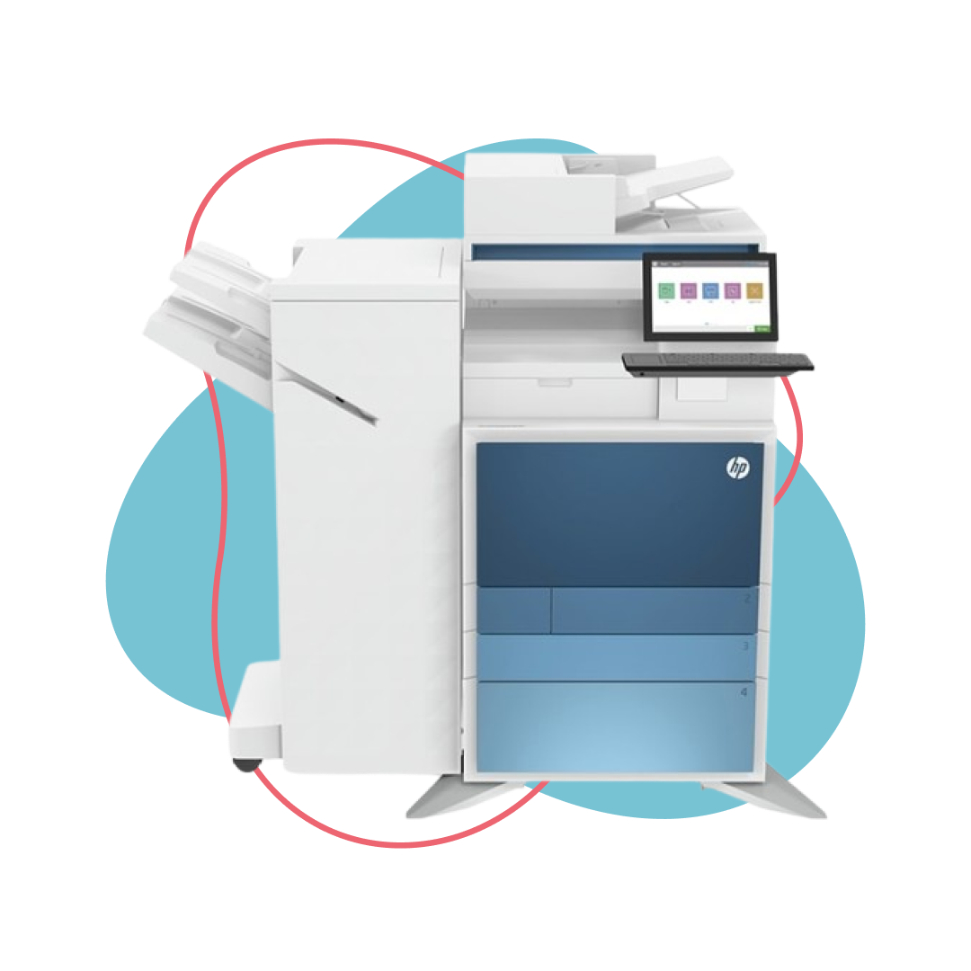 HP LaserJet Managed Flow MFP E87750z con Finisher 6GW55A – marmalade.ink